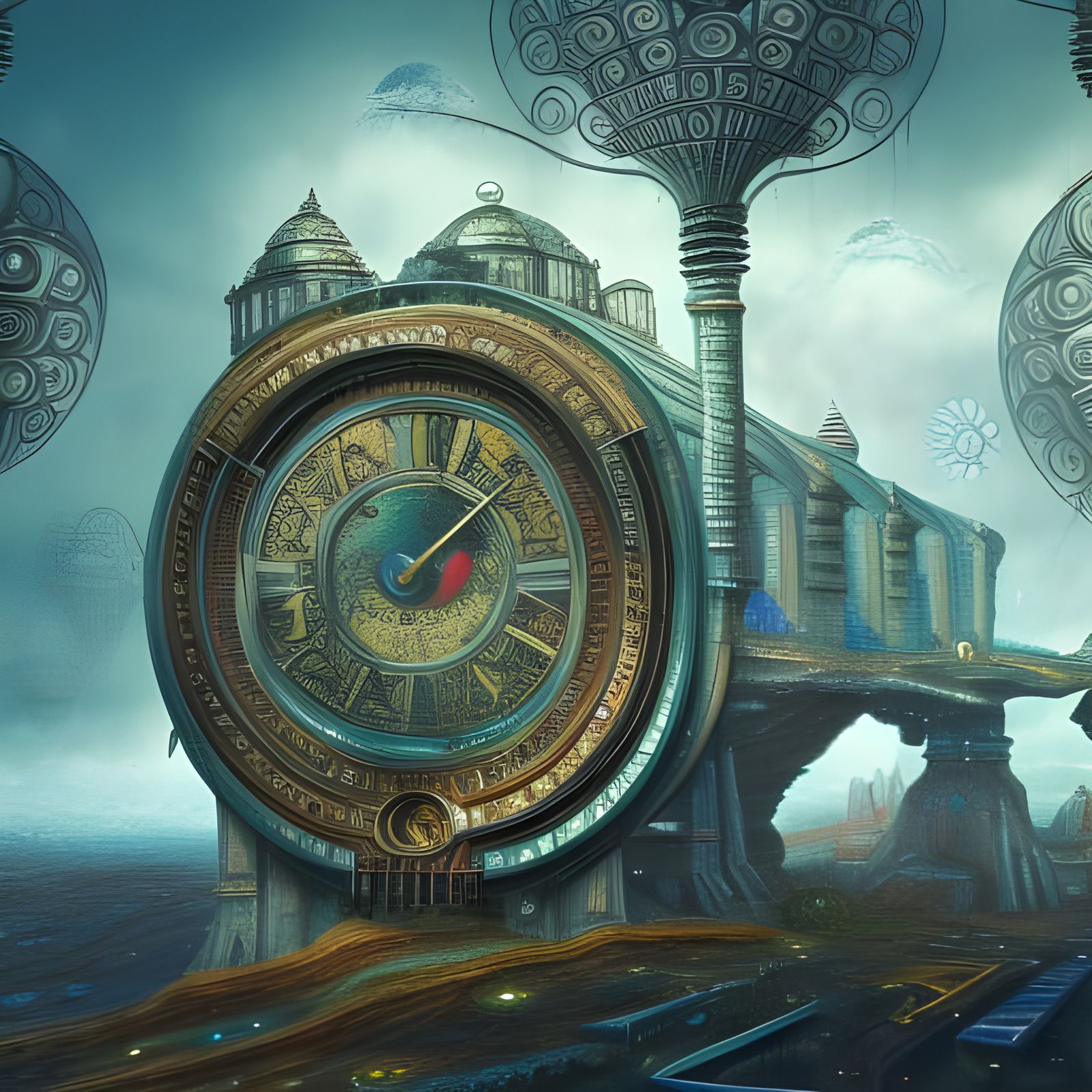 Time travel station - AI Generated Artwork - NightCafe Creator
