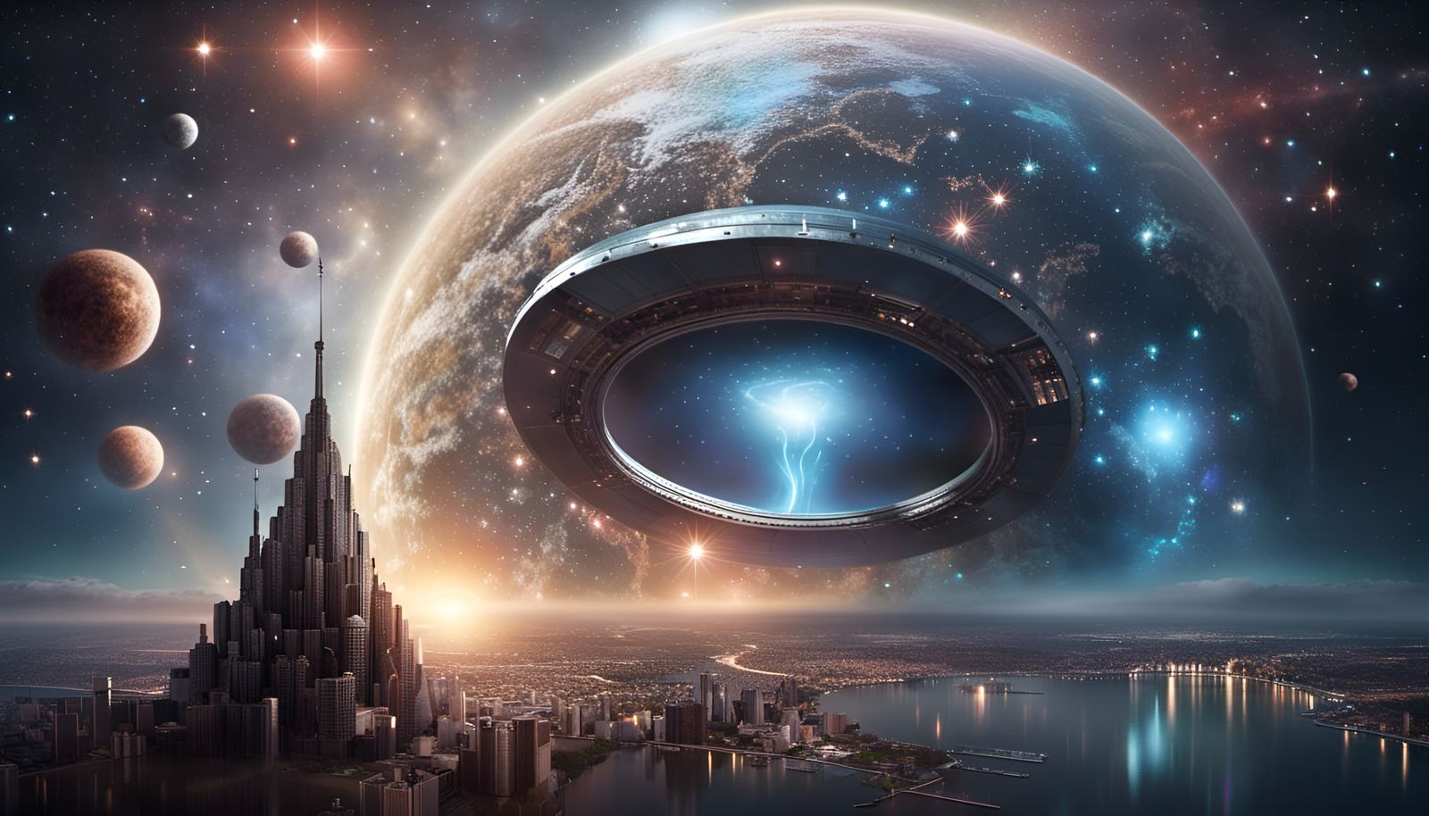 Dimensions Collide - AI Generated Artwork - NightCafe Creator