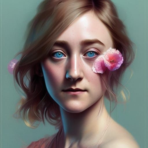 Saoirse Ronan - AI Generated Artwork - NightCafe Creator