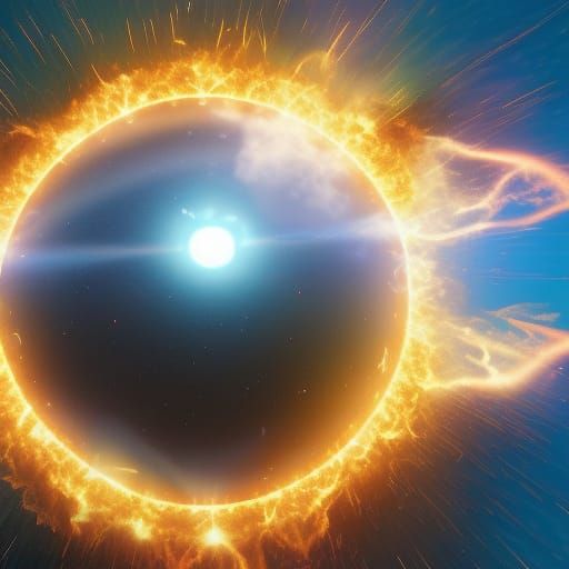 GIANT SUN ABOUT TO GO SUPERNOVA, SENDING OFF LENS FLARES ACROSS THE ...