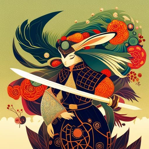 Fluffy Samurai (NC Daily Challenge #184) - AI Generated Artwork ...