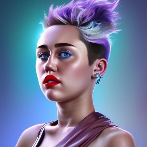 Miley Cyrus - AI Generated Artwork - NightCafe Creator