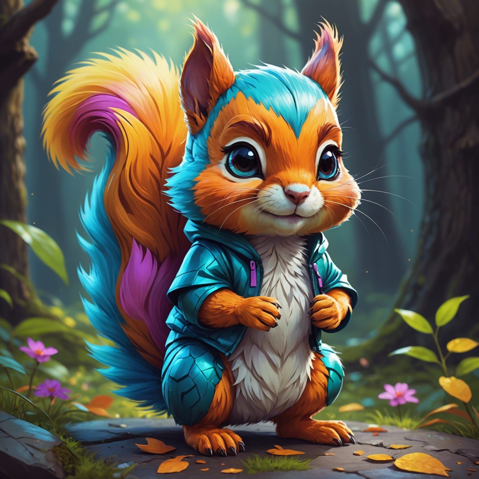 Squirrel - AI Generated Artwork - NightCafe Creator