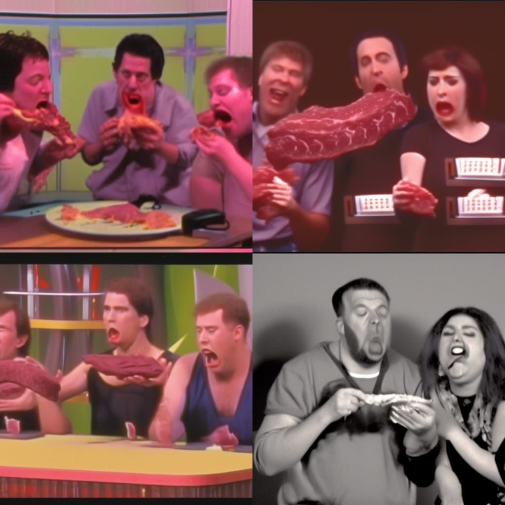 Scenes from cursed 90s game show (10) - AI Generated Artwork ...