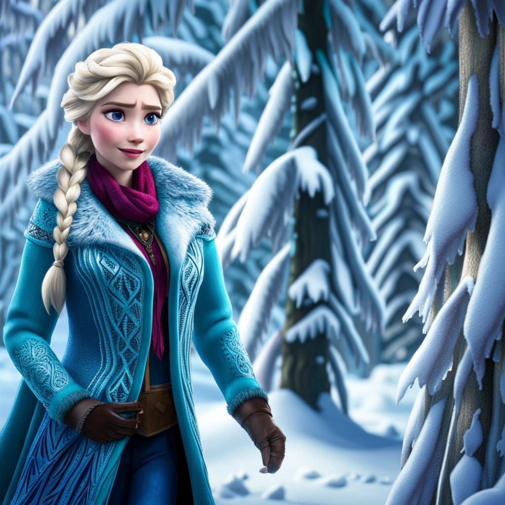Hipster Elsa - AI Generated Artwork - NightCafe Creator