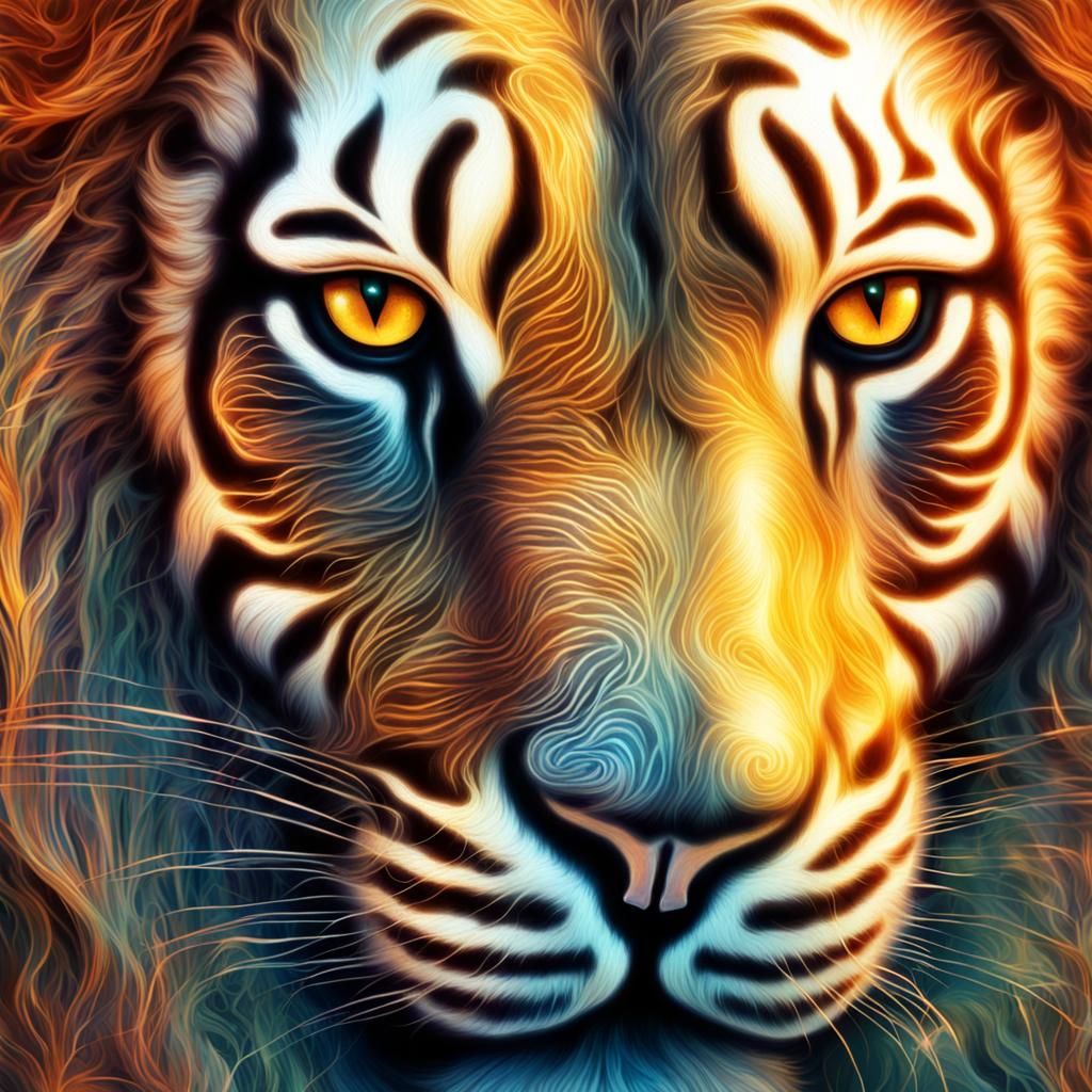 cosmic liger - AI Generated Artwork - NightCafe Creator