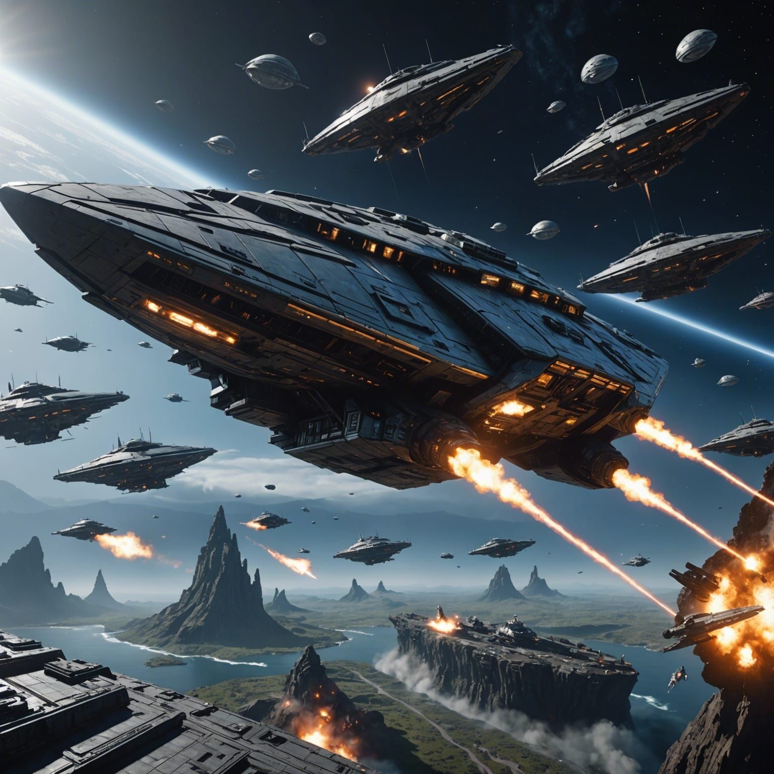 Alien Spacecraft - AI Generated Artwork - NightCafe Creator