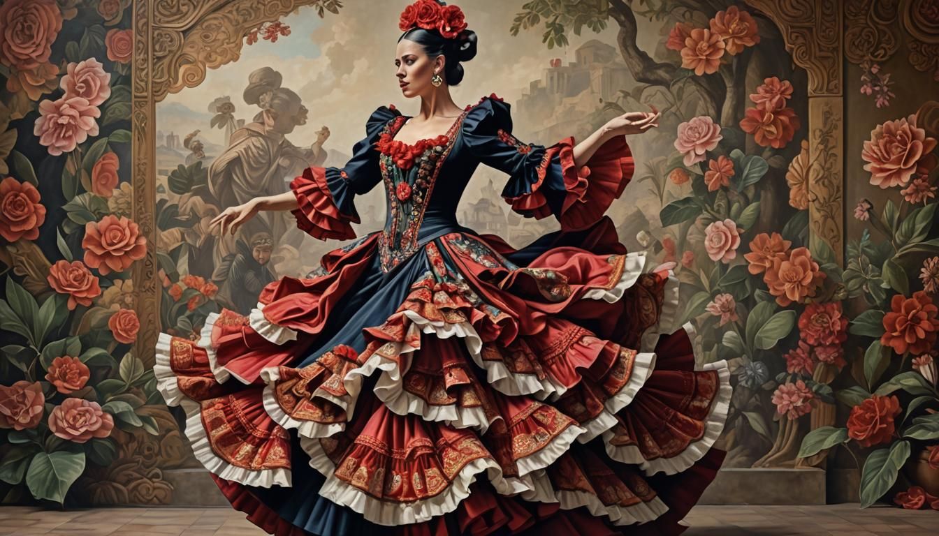 Flamenco dancer - AI Generated Artwork - NightCafe Creator