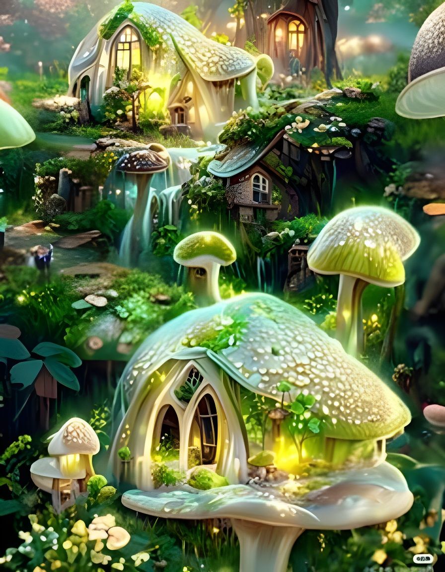 Pixie Hollow 🍄 - AI Generated Artwork - NightCafe Creator