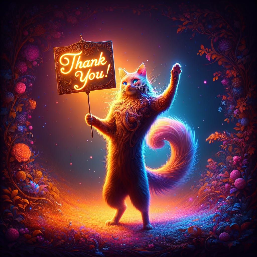 Thank you! - AI Generated Artwork - NightCafe Creator
