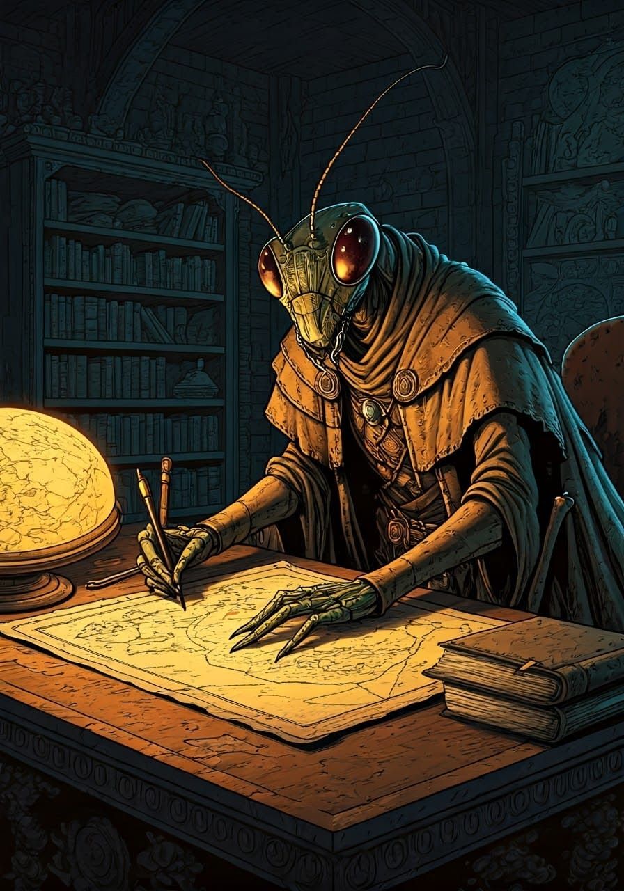 Aetheria Art: Mantii Cartographer - Aetheria Art: Mantii Car...