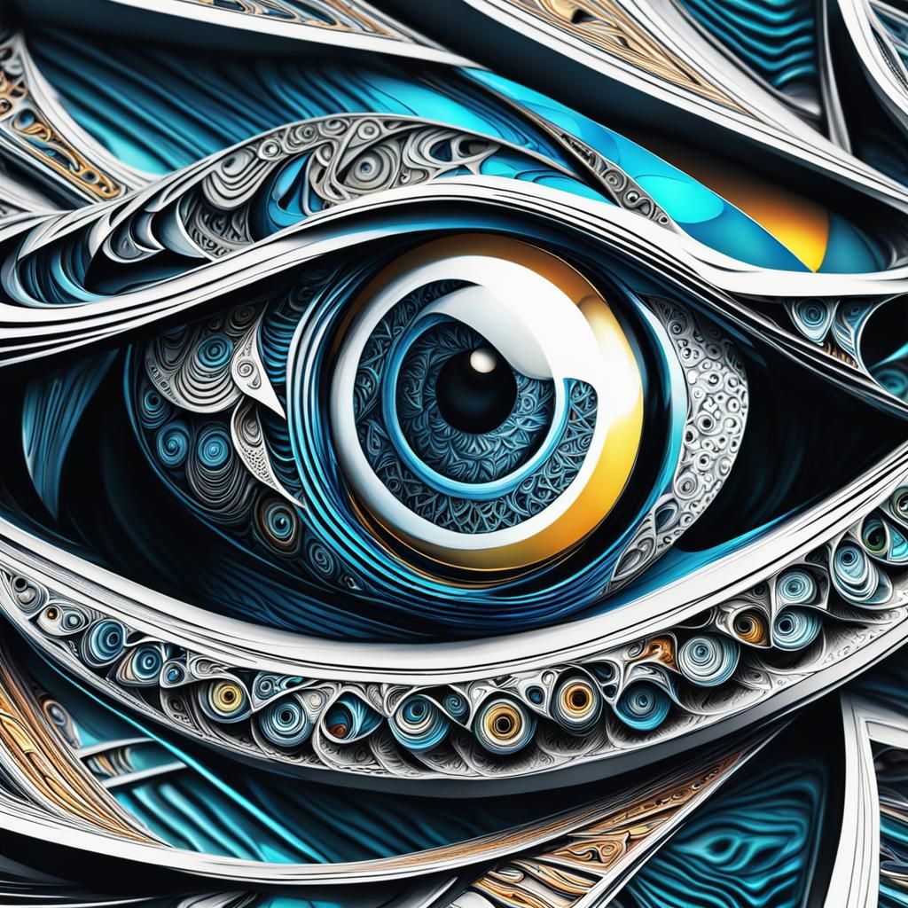 abstract eye intricate details - AI Generated Artwork - NightCafe Creator