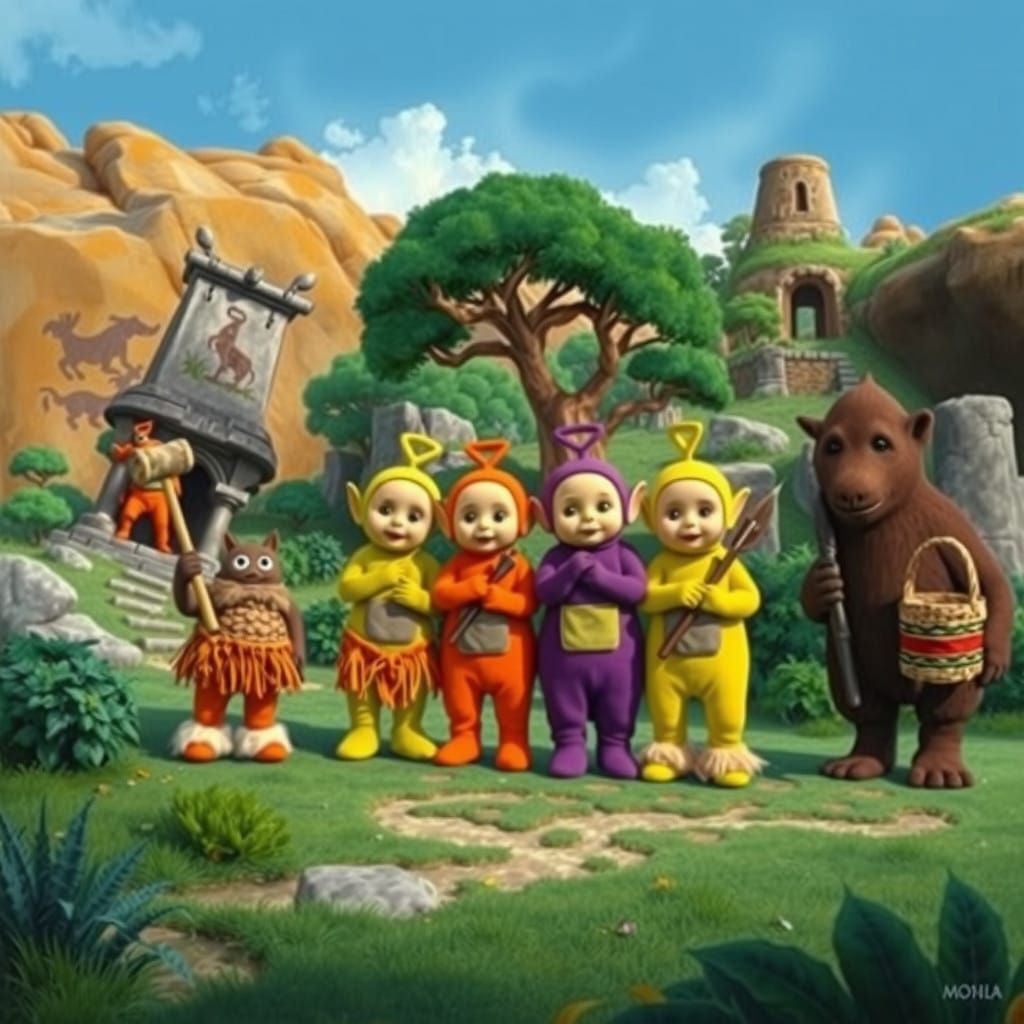 Stone age teletubbies - Stone age teletubbies