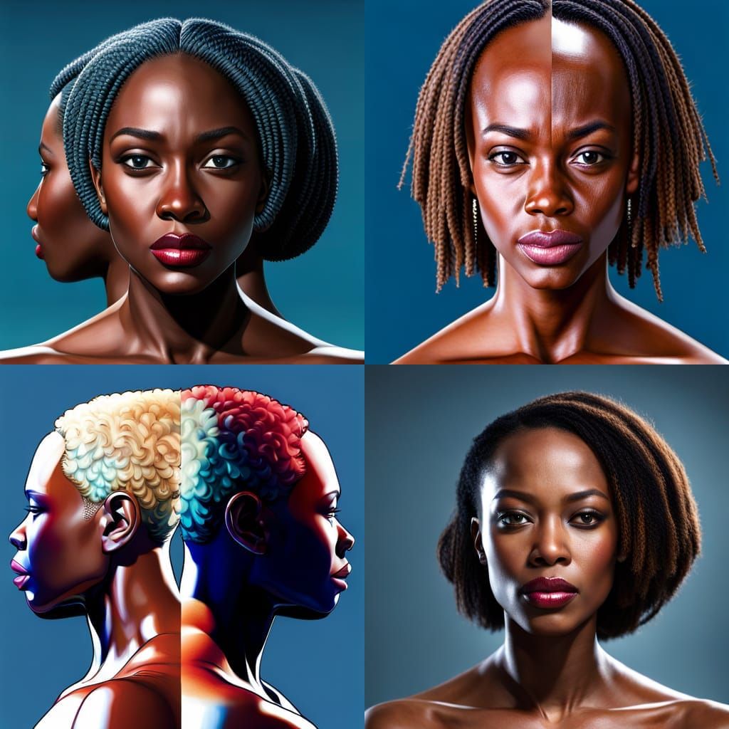 Head + Body Extra Length Entire Full Body Photo Shot, AFRICAN, Full ...