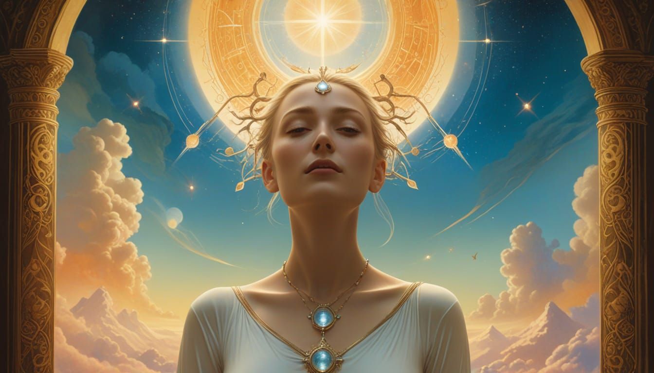 Gnostic Christianity, the soul of a believing woman traversing the ...