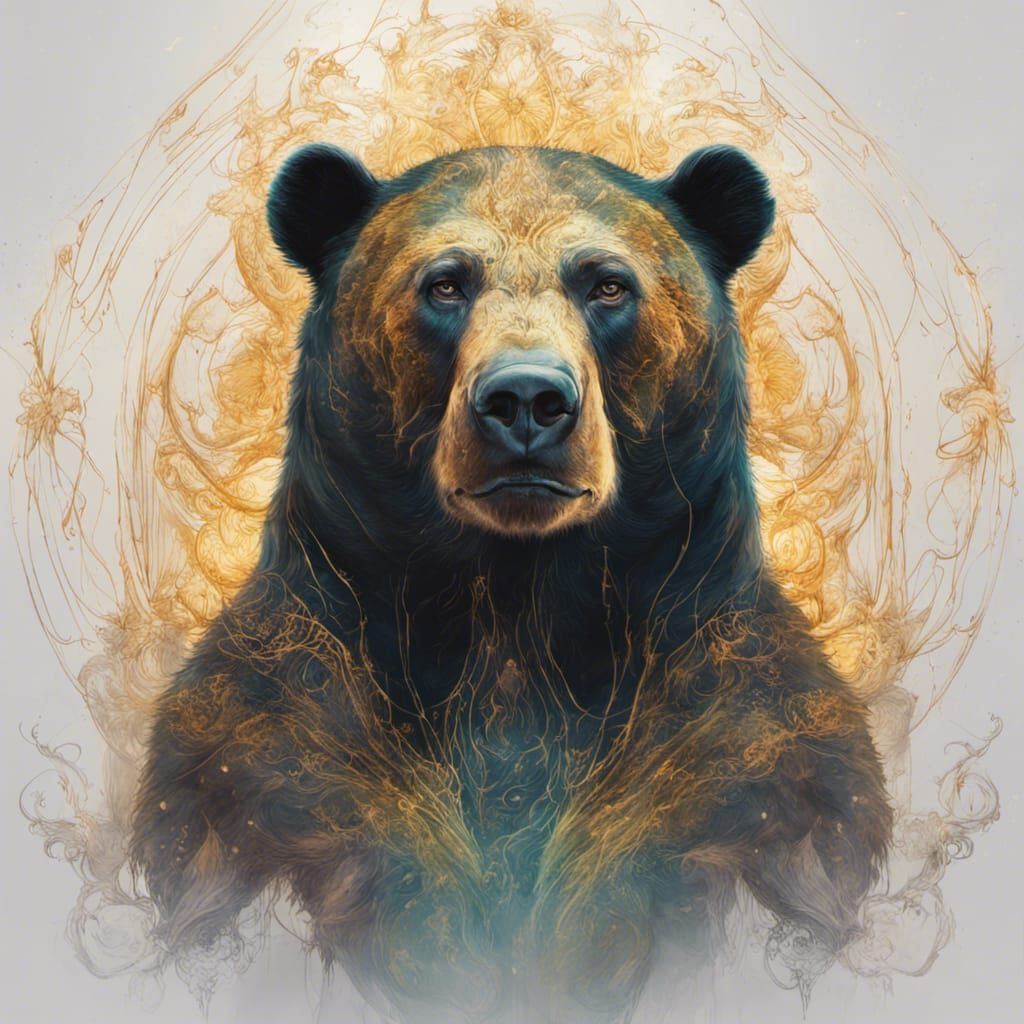 Divine Honeybear: Sun bear God presiding over the realm of sweetness ...