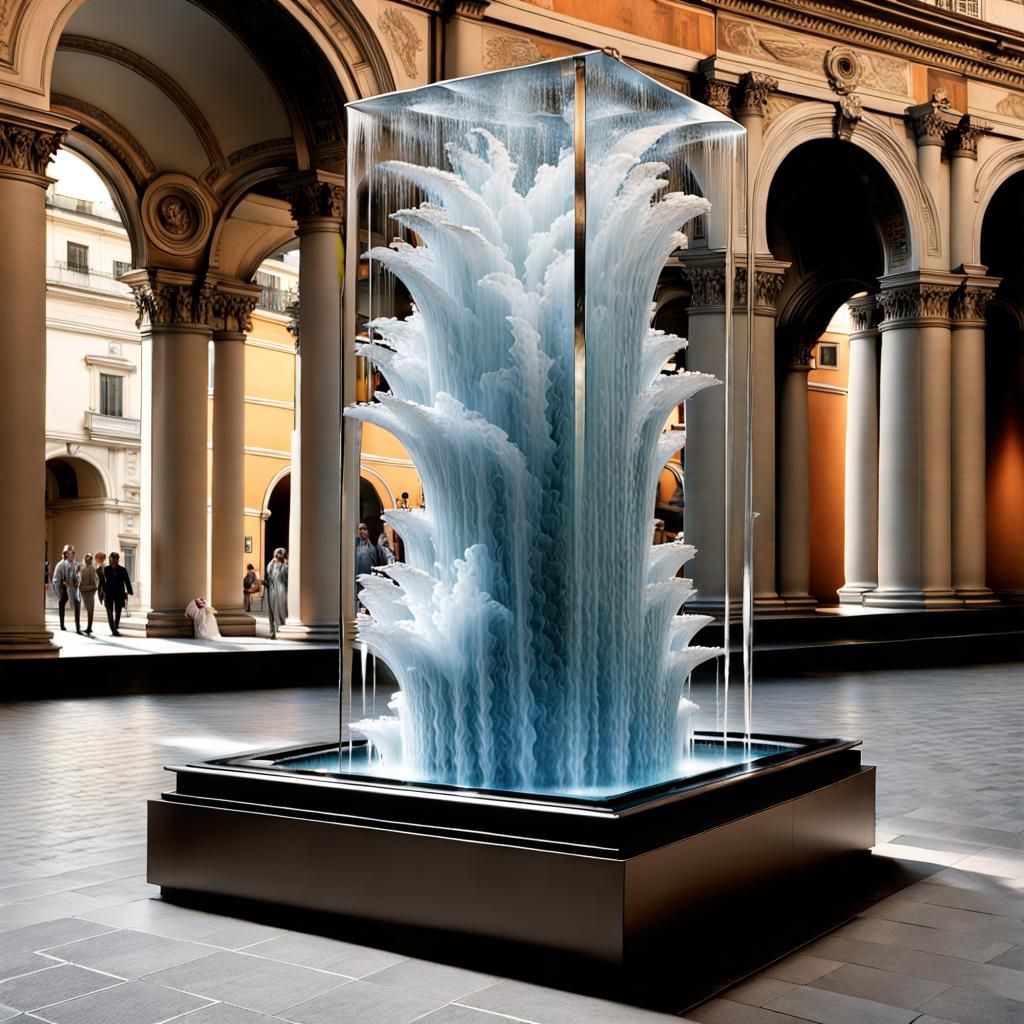 Water Vortex Fountain 14 - AI Generated Artwork - NightCafe Creator