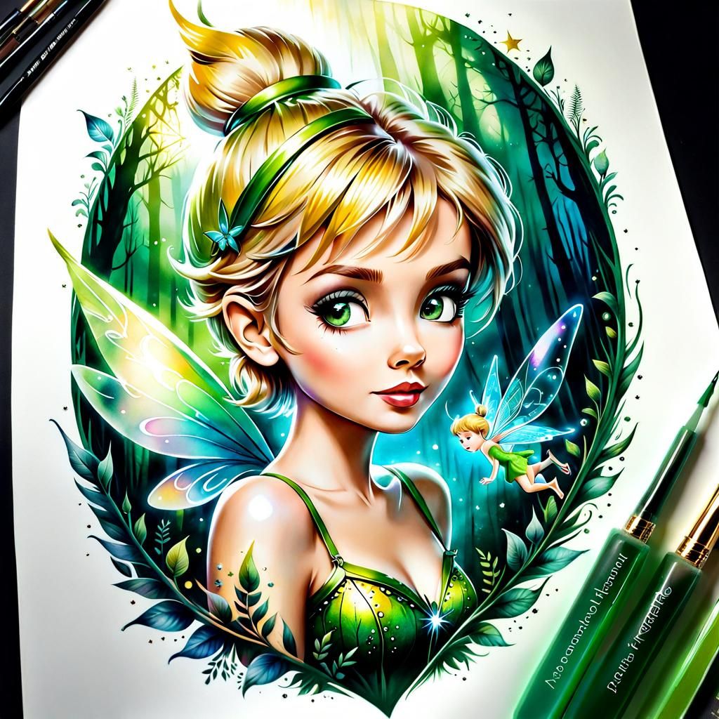 Tinkerbell 💫 - AI Generated Artwork - NightCafe Creator