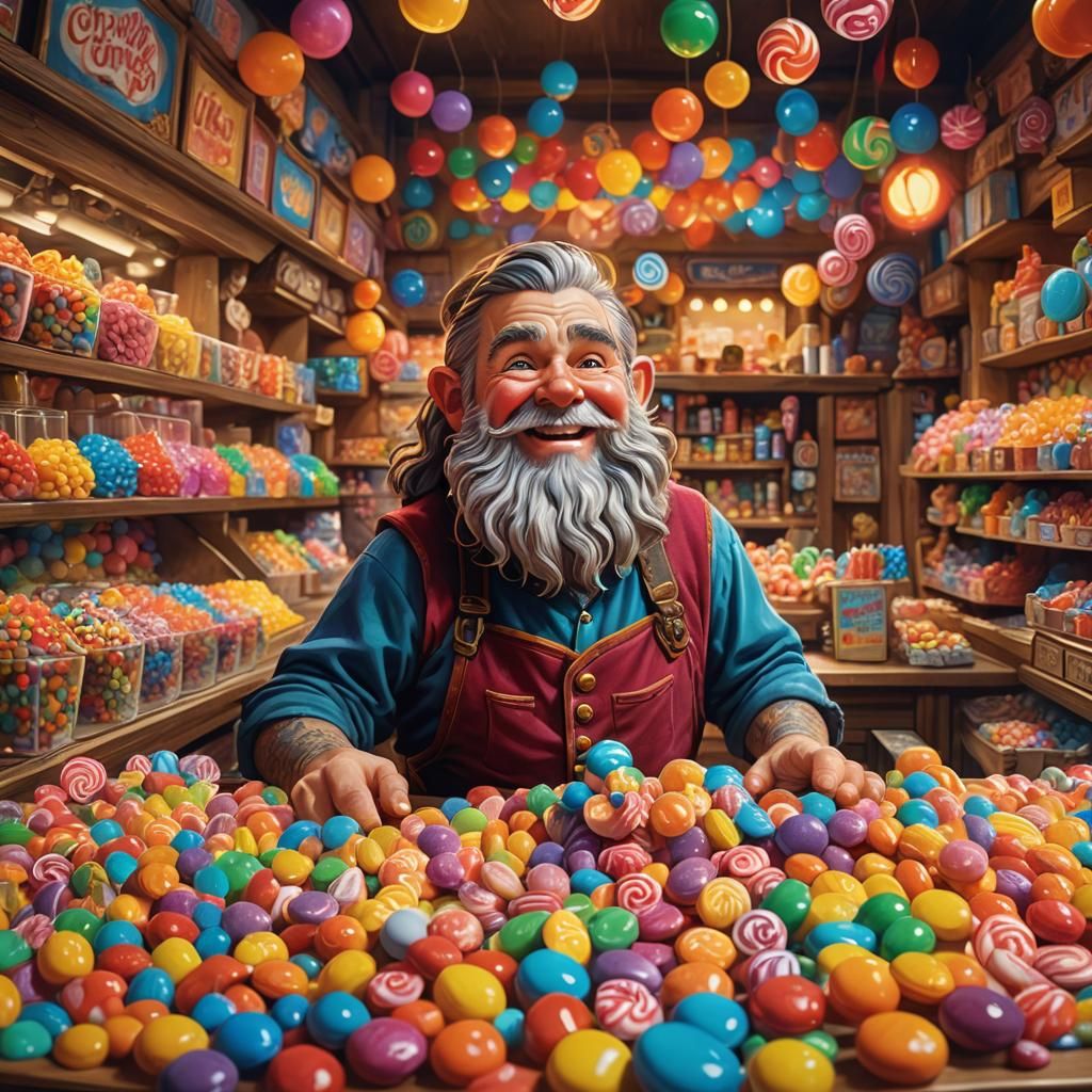 Welcome to the candy shop - AI Generated Artwork - NightCafe Creator