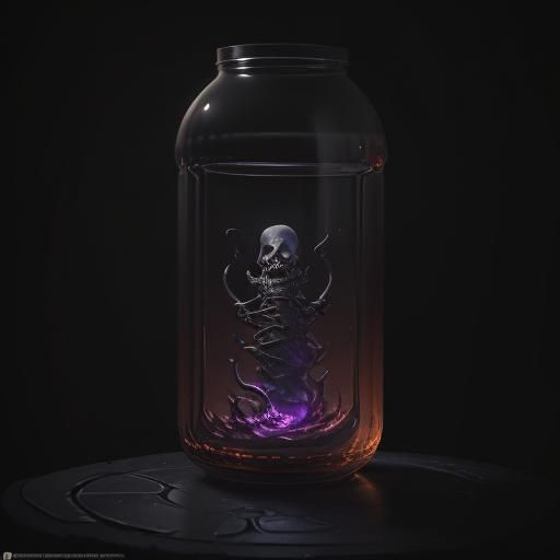 Death in a jar - AI Generated Artwork - NightCafe Creator
