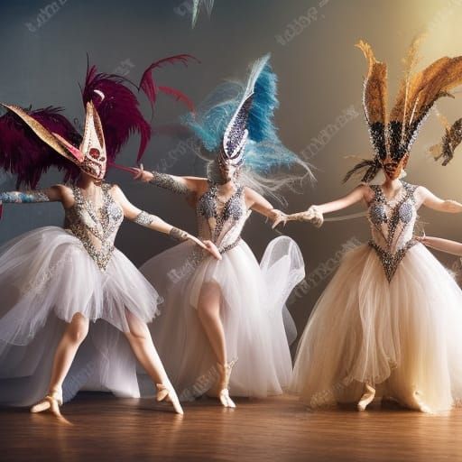 Masquerade Ballet - AI Generated Artwork - NightCafe Creator