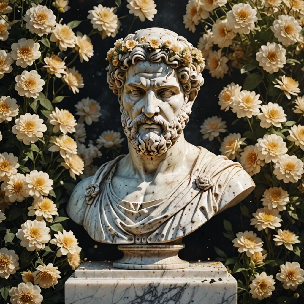 Marble flora #1 - AI Generated Artwork - NightCafe Creator