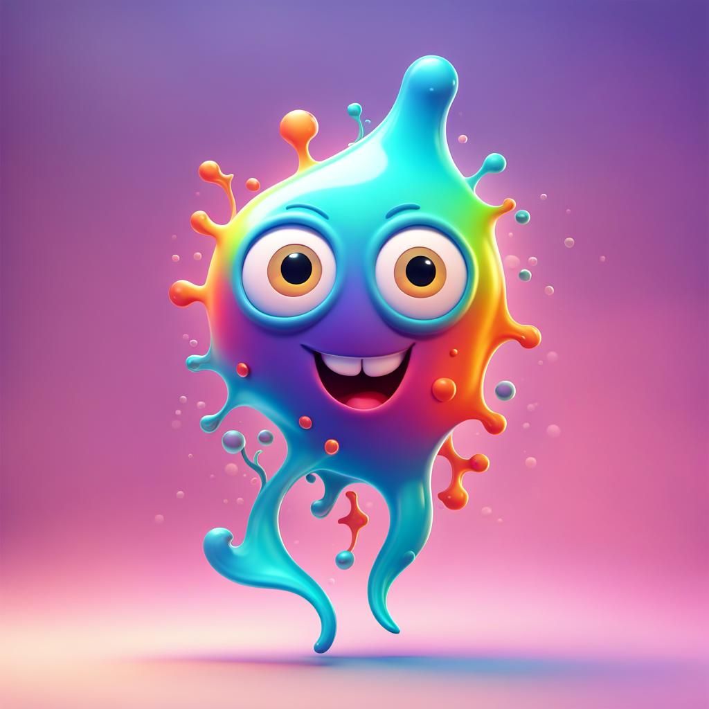 Happy Amoeba. - AI Generated Artwork - NightCafe Creator