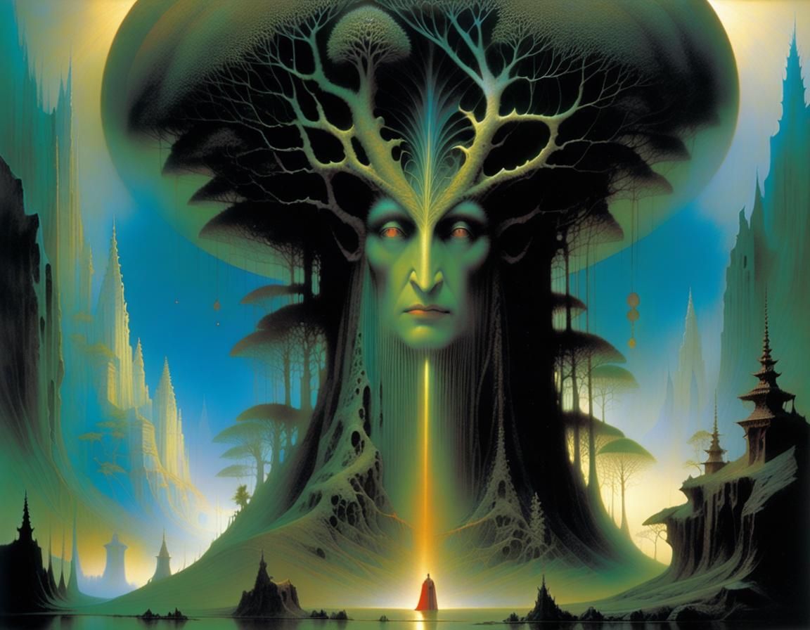 MYSTIC TREE SOUL SEER - AI Generated Artwork - NightCafe Creator