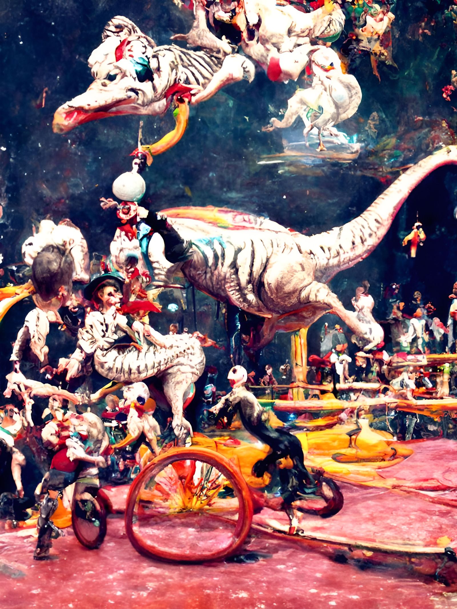 The Circus of Dreams and Dinosaurs, 1884 - AI Generated Artwork ...