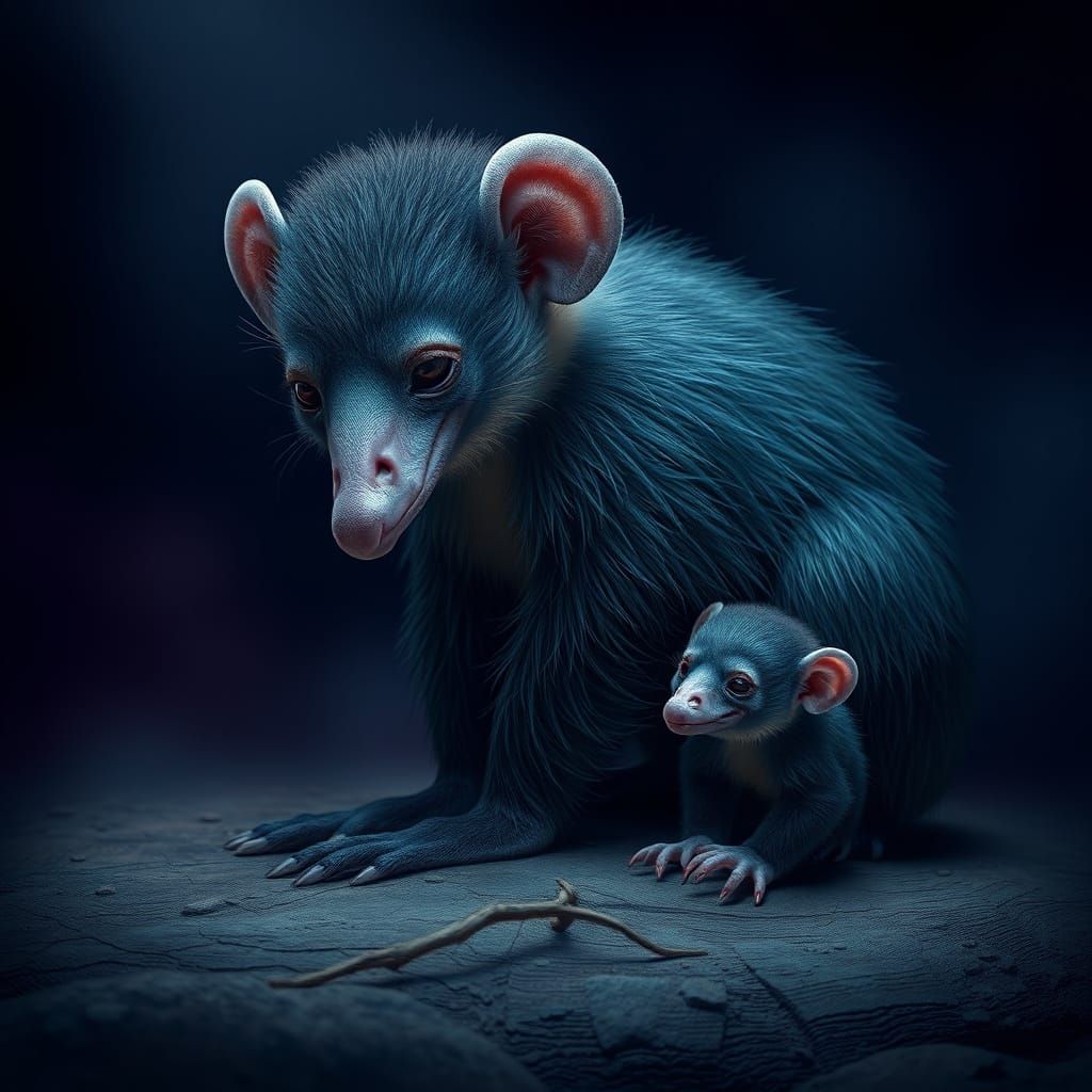 A Platapus and a Baby Platapus - A Platapus and a Baby Plat...