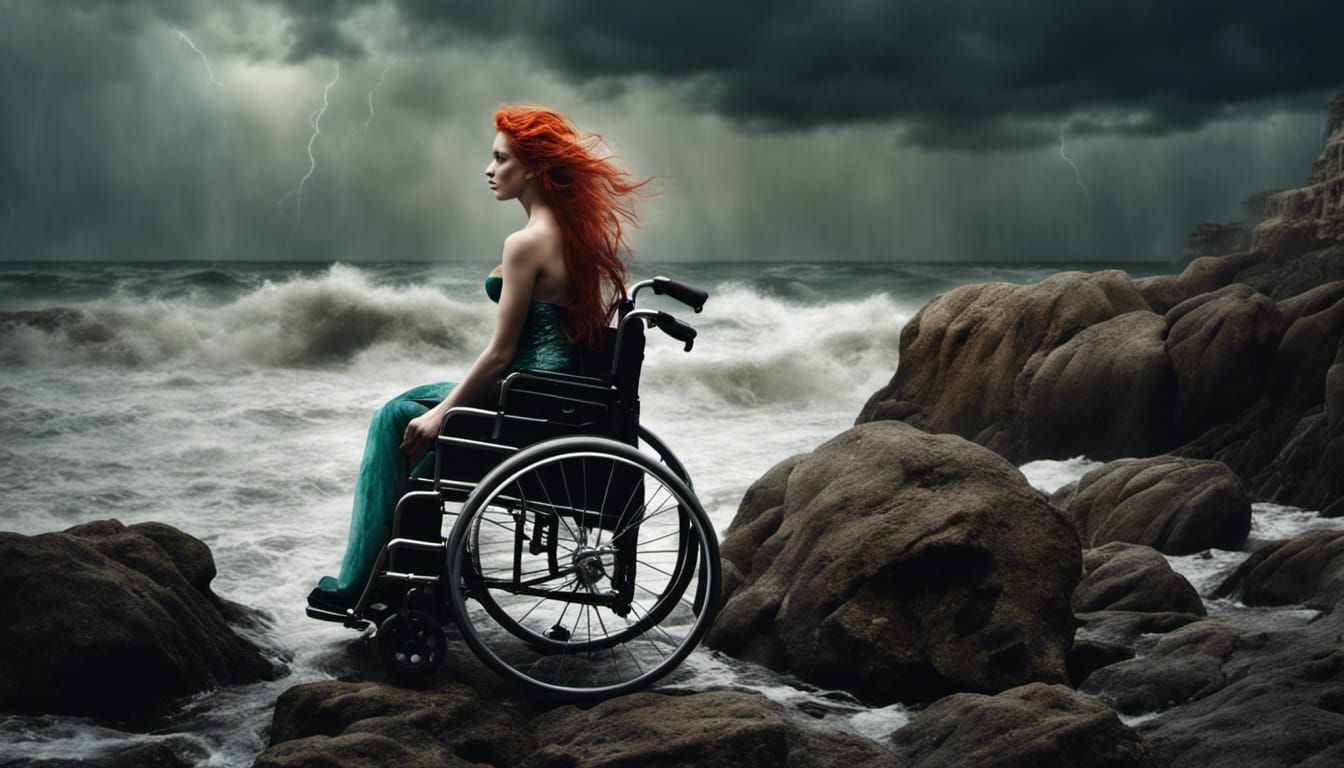 Beach Enabled Area for Disabled Mermaids - AI Generated Artwork ...