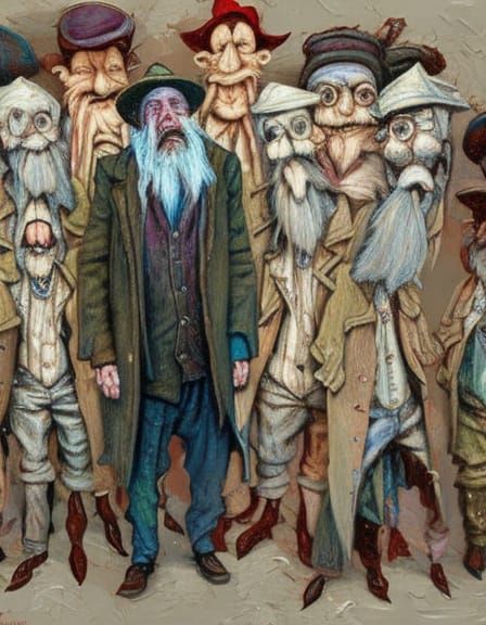 grotesque folks - AI Generated Artwork - NightCafe Creator