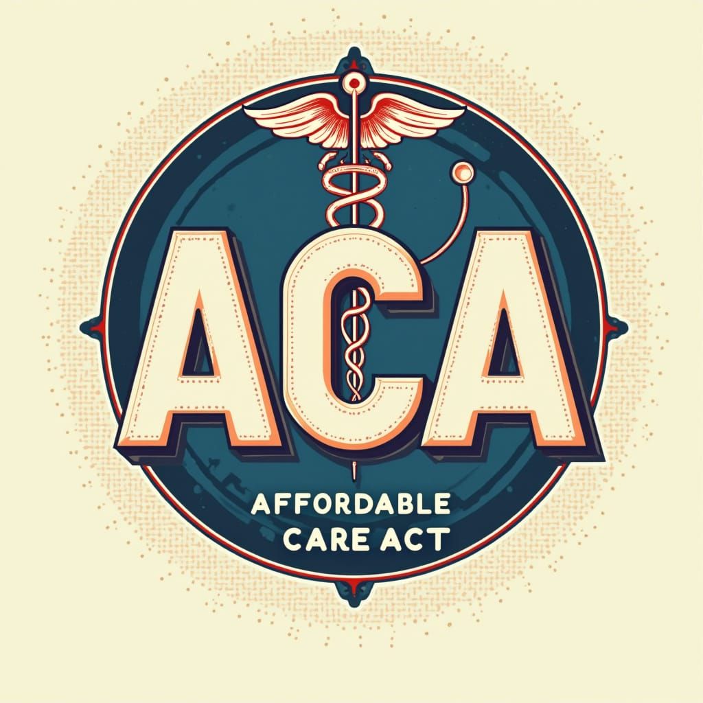 Modern Affordable Care Act Logo Illustration - AI Art