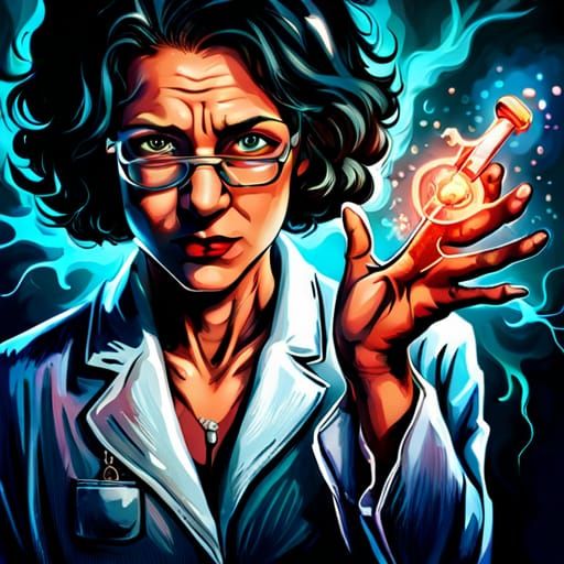 Evil scientist - AI Generated Artwork - NightCafe Creator
