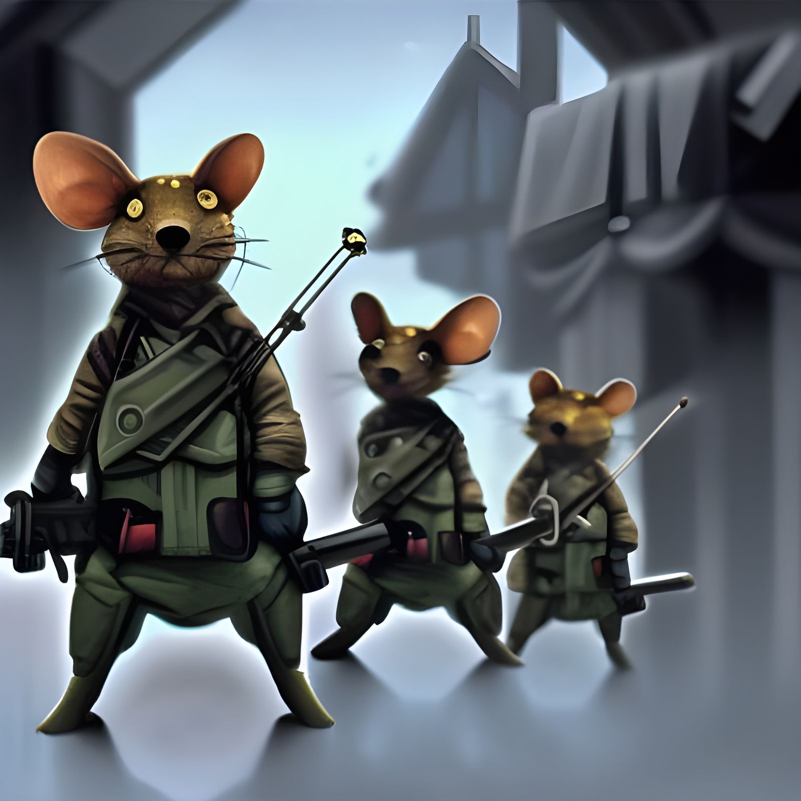 military mice - AI Generated Artwork - NightCafe Creator