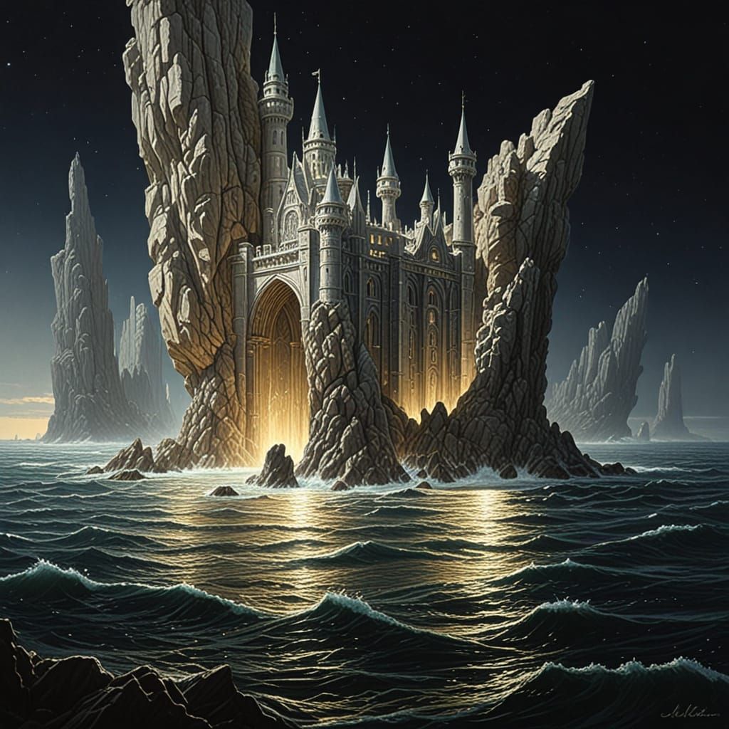 Fortress - Fantastical Sea Castles in Intricately Detailed R...
