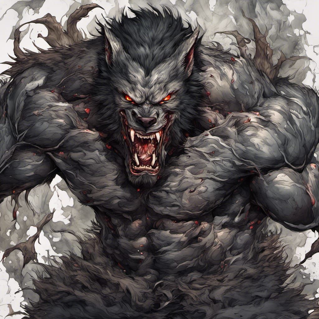 Werewolf - AI Generated Artwork - NightCafe Creator