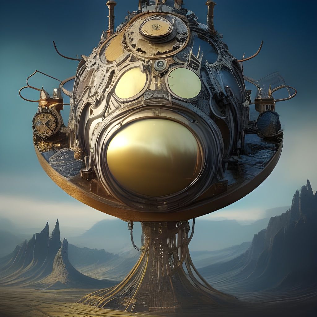 Steampunk Pod - AI Generated Artwork - NightCafe Creator