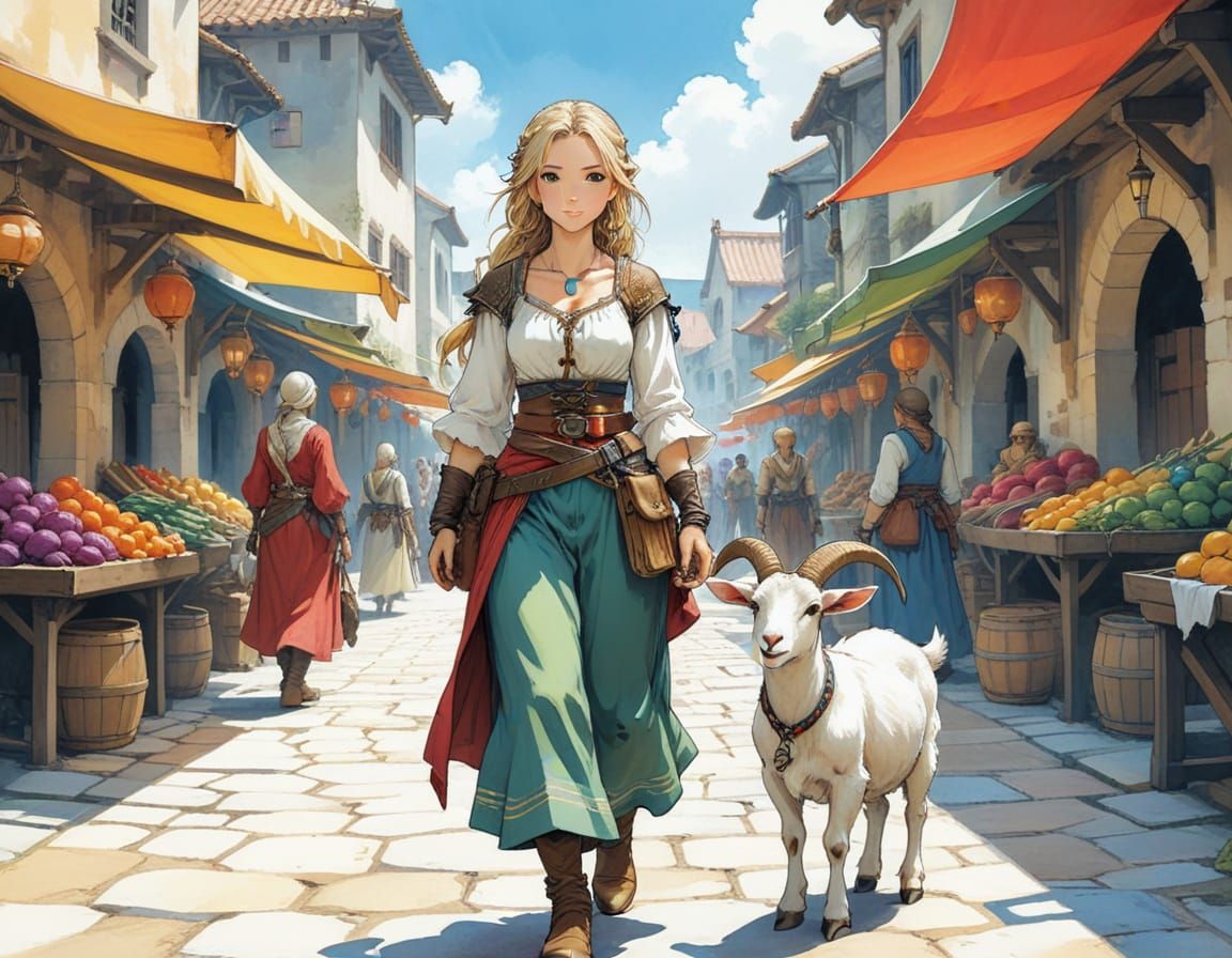 The Goatherd's Daughter (2. prompt version) - HiDream I1 Fast - converted by Atomix XL v4 Lightning