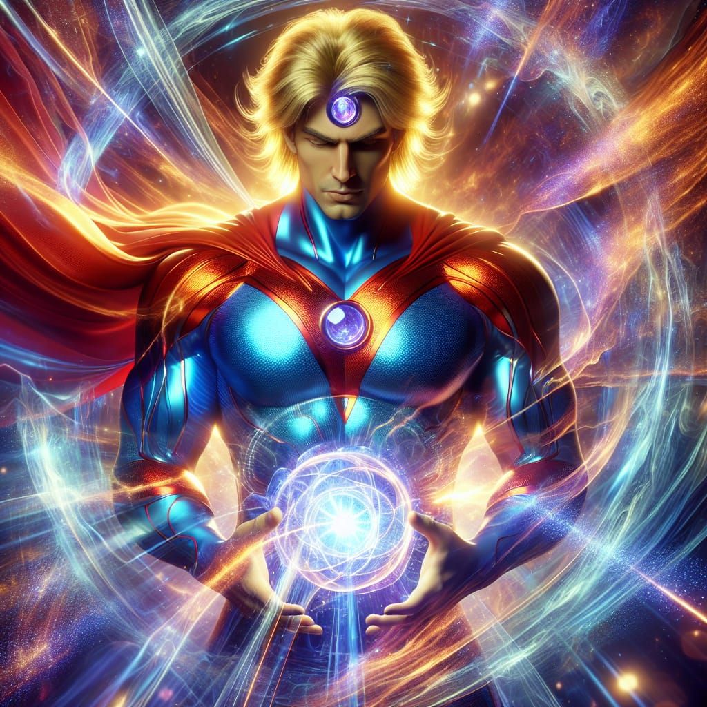Adam Warlock (MCOC) conjures a mystical portal from which energy beams ...