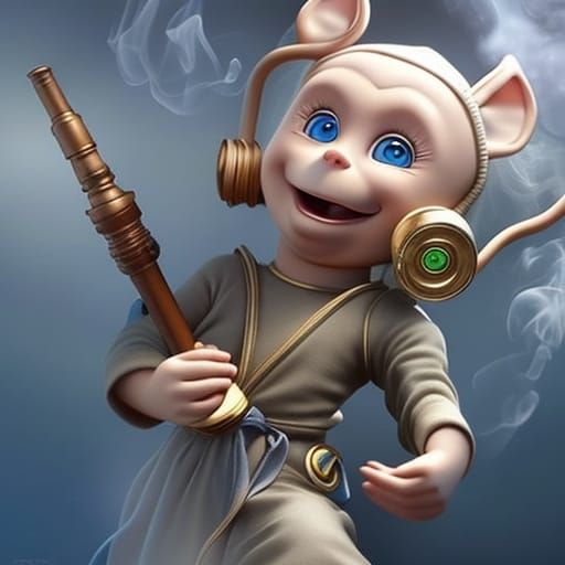 Yollie Wollie Smoking days #2 - AI Generated Artwork - NightCafe Creator