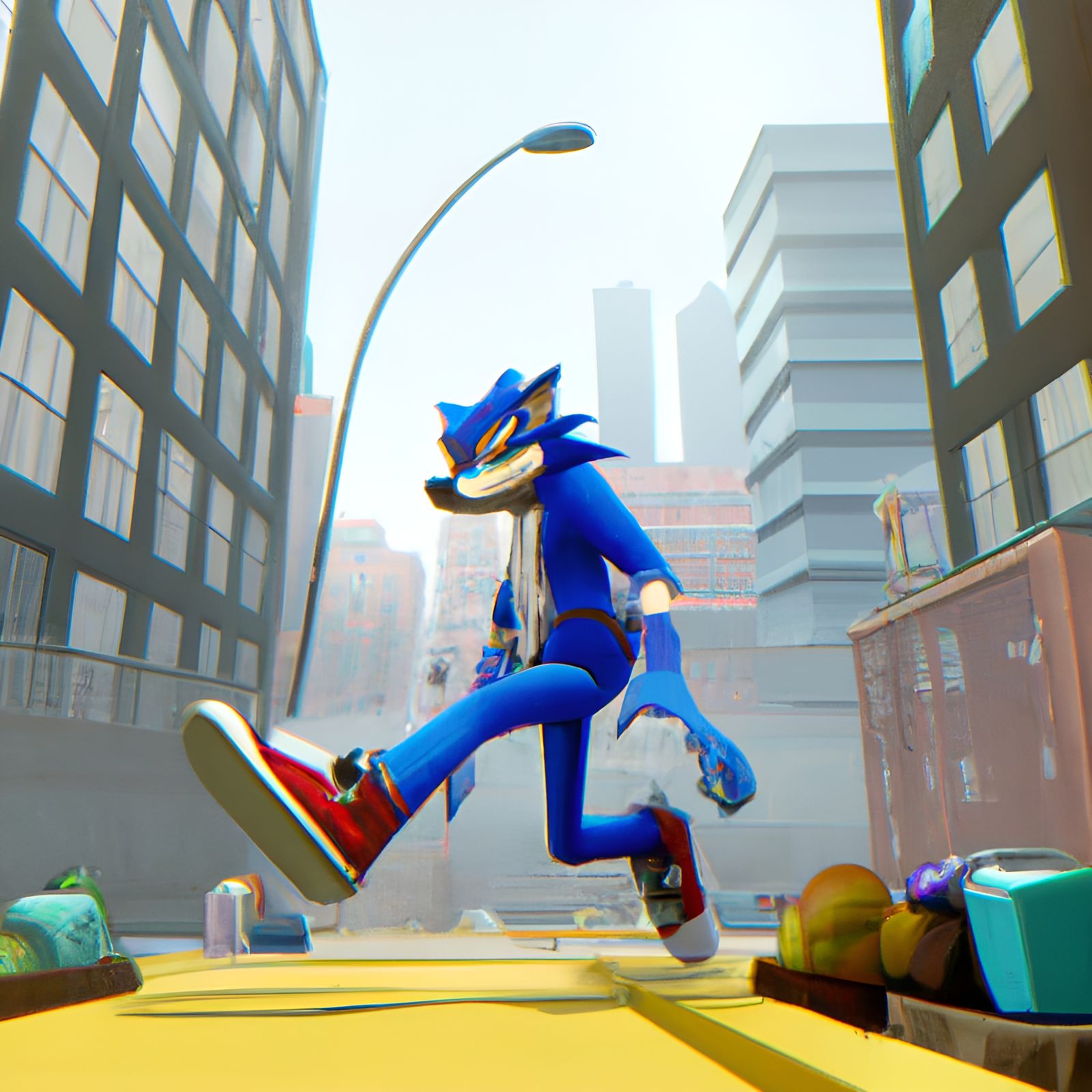 Sonic the Hedgehog breaks his ankle at a ghetto apartment complex ...