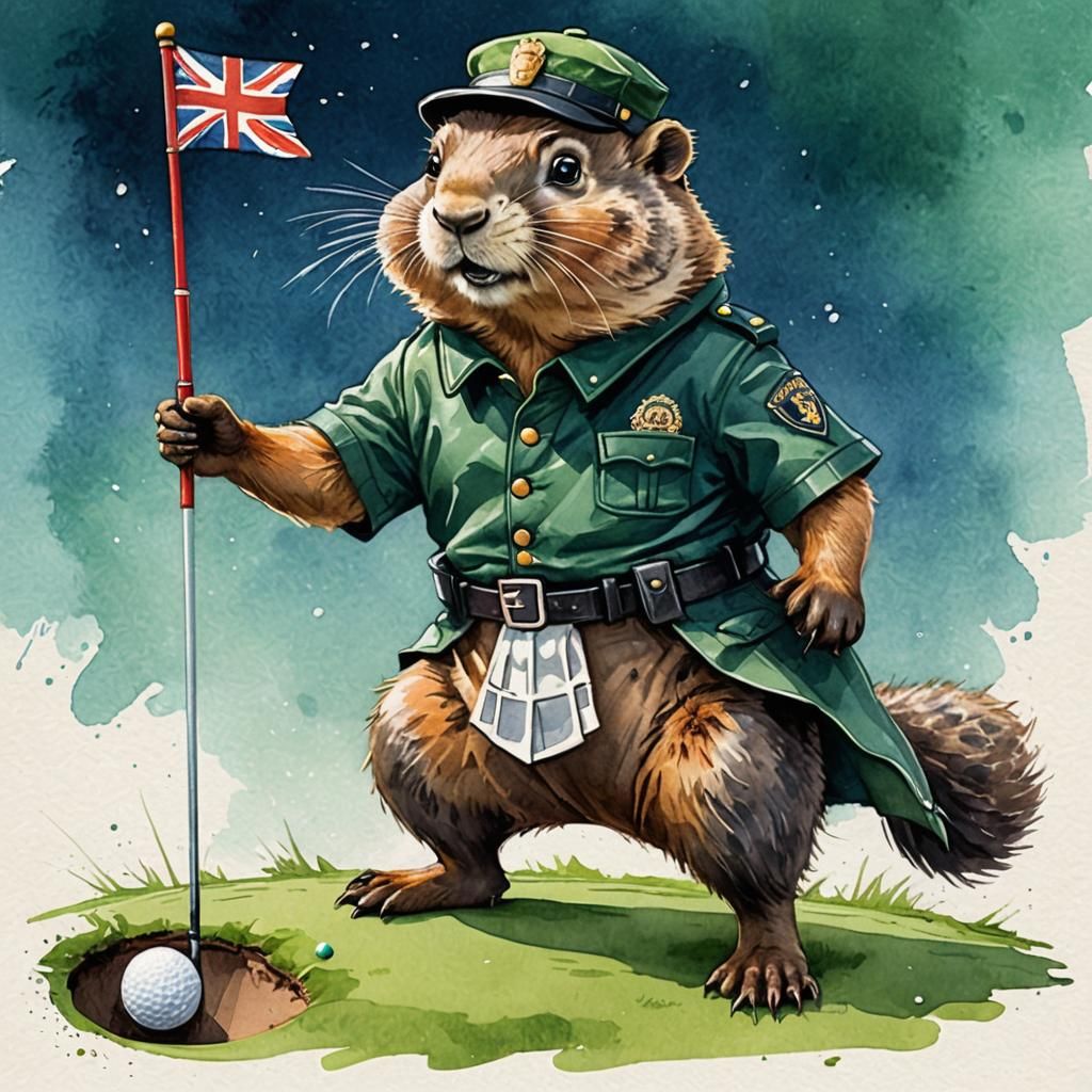 Gopher Golf - AI Generated Artwork - NightCafe Creator