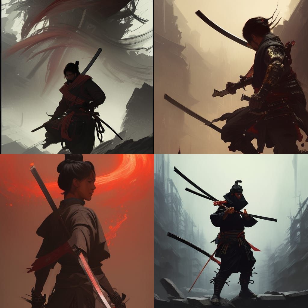 ninja samurai a masterpiece, 8k resolution, dark fantasy concept art ...