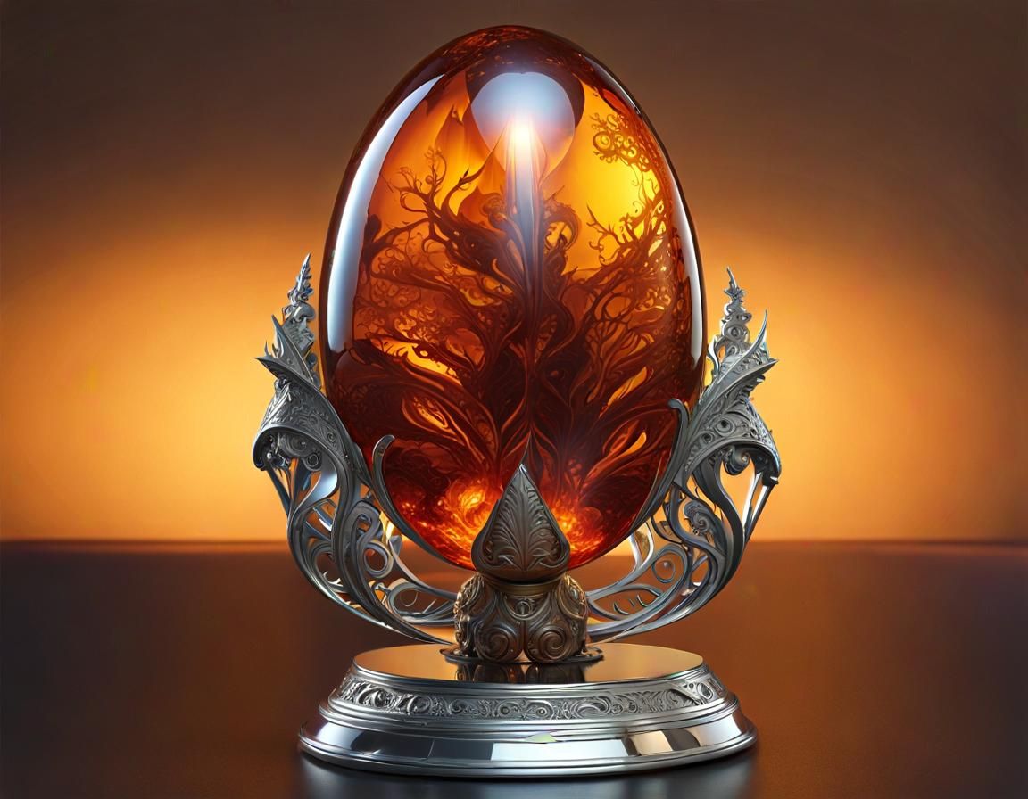 Amber Egg - AI Generated Artwork - NightCafe Creator