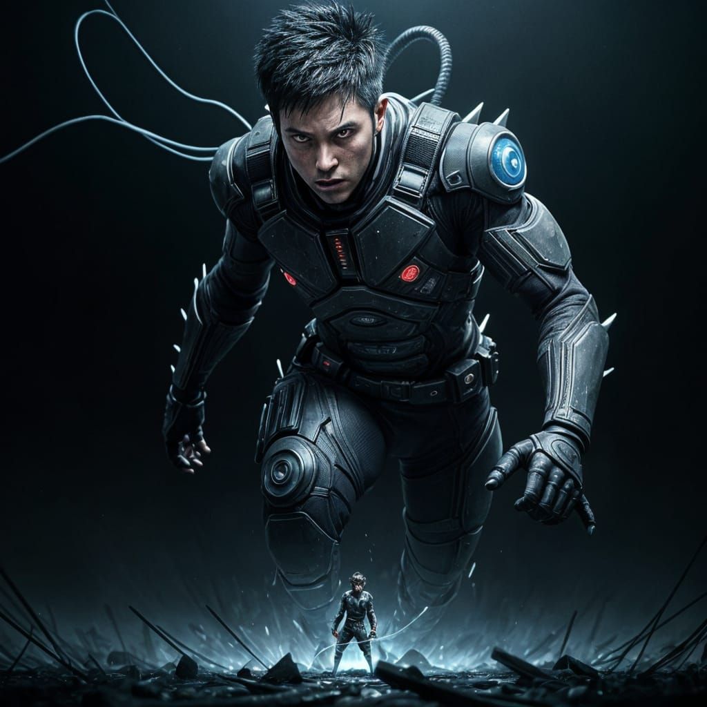 Cyberman A.D. - Cyberpunk Warrior Transcended the Human Form