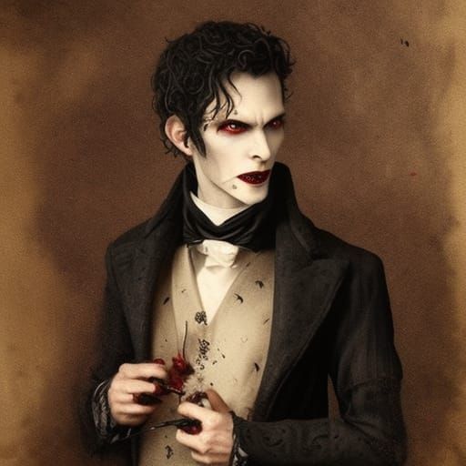 Portrait Of A Vampire - AI Generated Artwork - NightCafe Creator