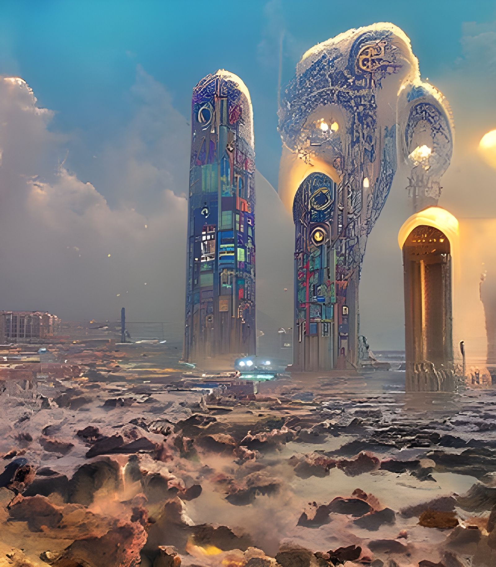 Temple of an alien deity 01 - AI Generated Artwork - NightCafe Creator