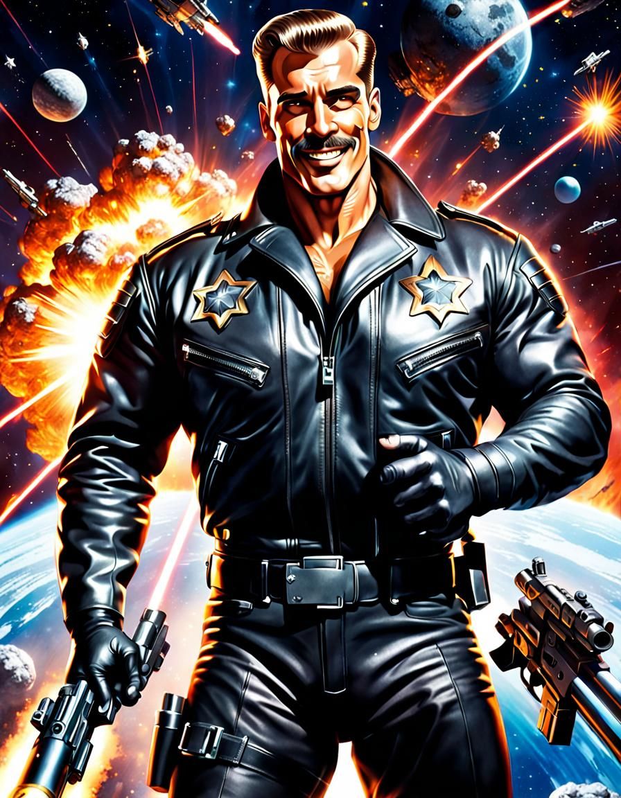 Tom of Finland space-cop2 - AI Generated Artwork - NightCafe Creator