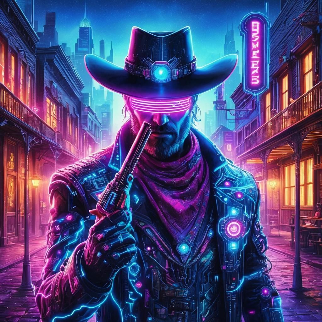 Future Old West 2 - AI Generated Artwork - NightCafe Creator